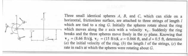 Solved Three small identical spheres A, B, and C, which can | Chegg.com