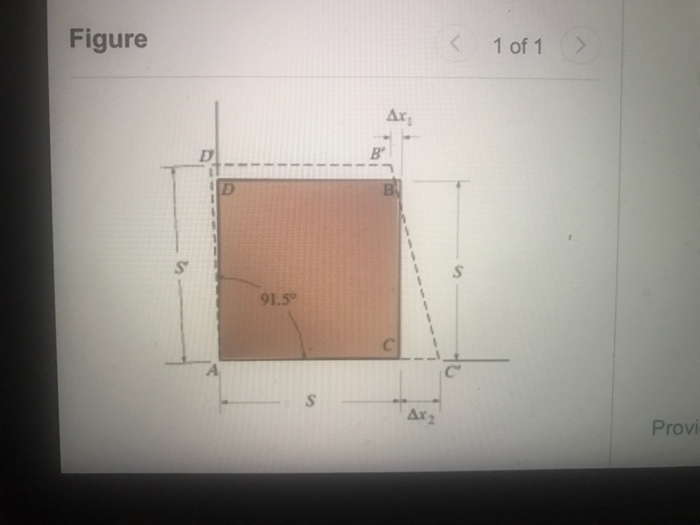 Solved The square deforms into the position shown by the | Chegg.com