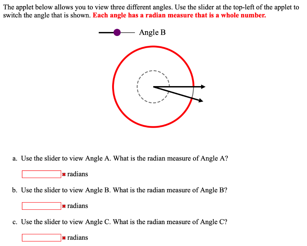 The applet below allows you to view three different | Chegg.com