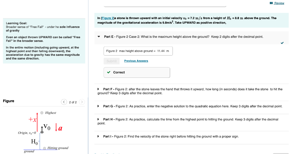 Solved Learning Goal: Broader sense of "Free Fall" - under | Chegg.com