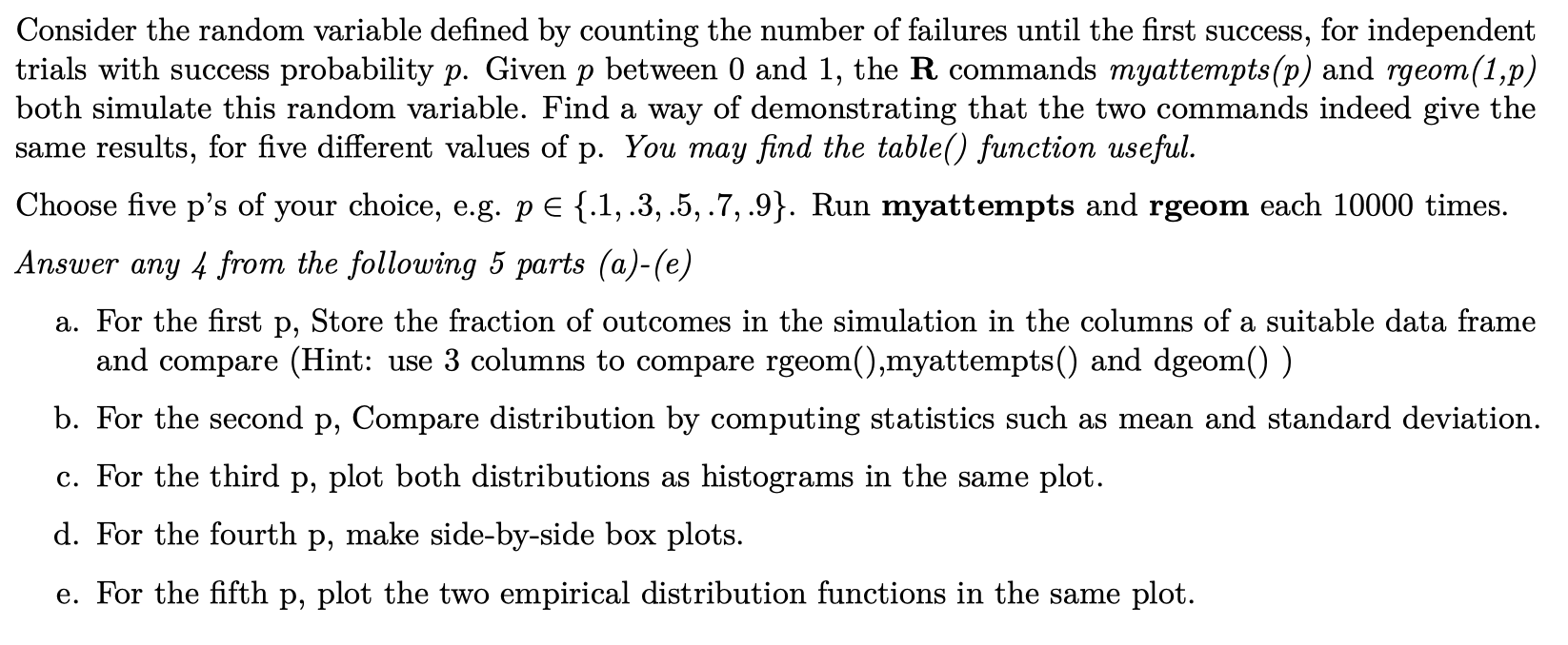 Consider the random variable defined by counting the | Chegg.com