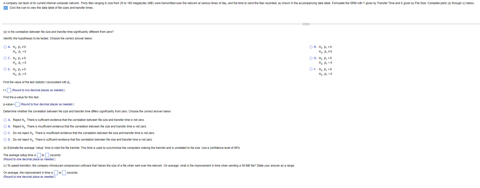Solved A company ran tests of its current internal computer | Chegg.com