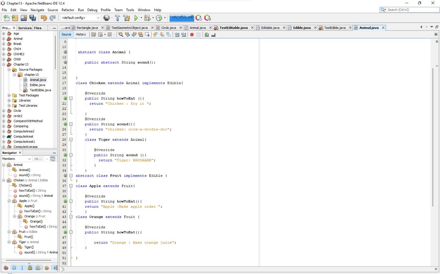 Solved x Х Chapter 13 - Apache NetBeans IDE 12.4 File Edit | Chegg.com