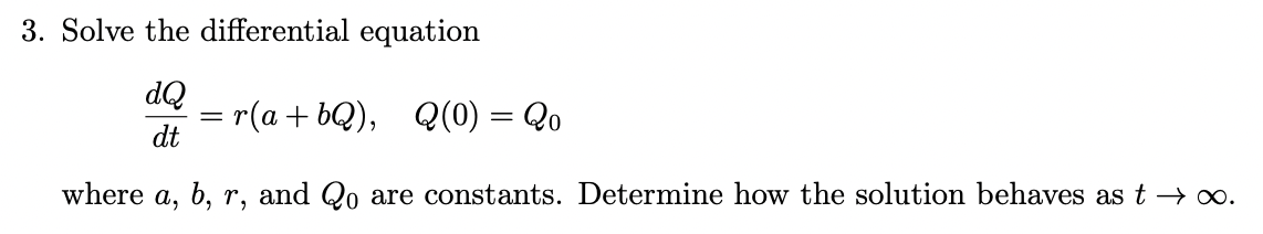 Solved 3. Solve the differential equation | Chegg.com