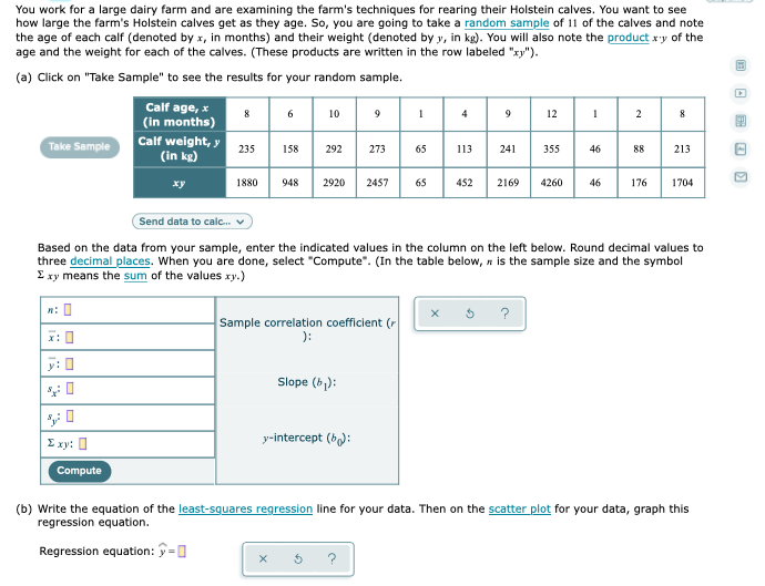 Solved You work for a large dairy farm and are examining the | Chegg.com