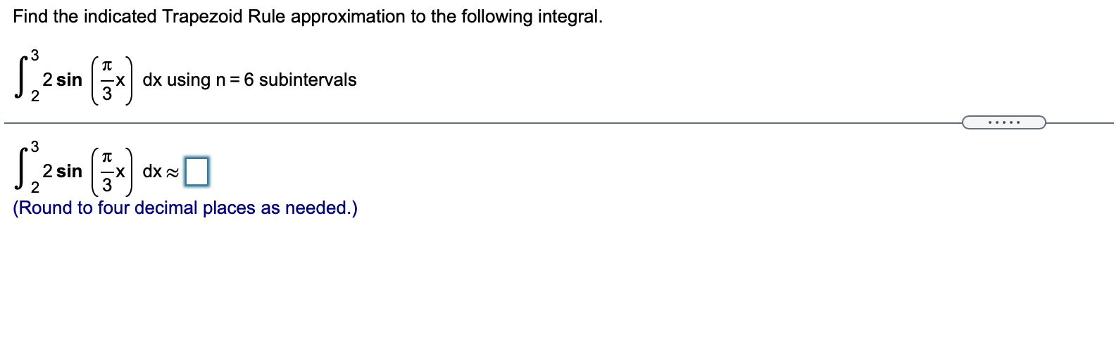 Solved Find the indicated Trapezoid Rule approximation to | Chegg.com