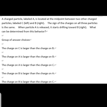 Solved A charged particle, labeled A, is located at the | Chegg.com