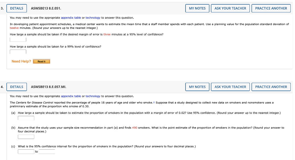 Solved ASWSBE13 8.E.003. You may need to use the appropriate | Chegg.com