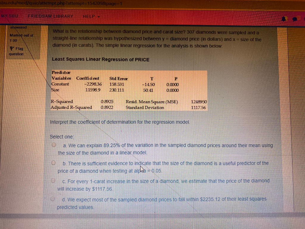 Solved sbu.edu/mod/quiz/attempt.php?attempt=154209&page=1 MY | Chegg.com