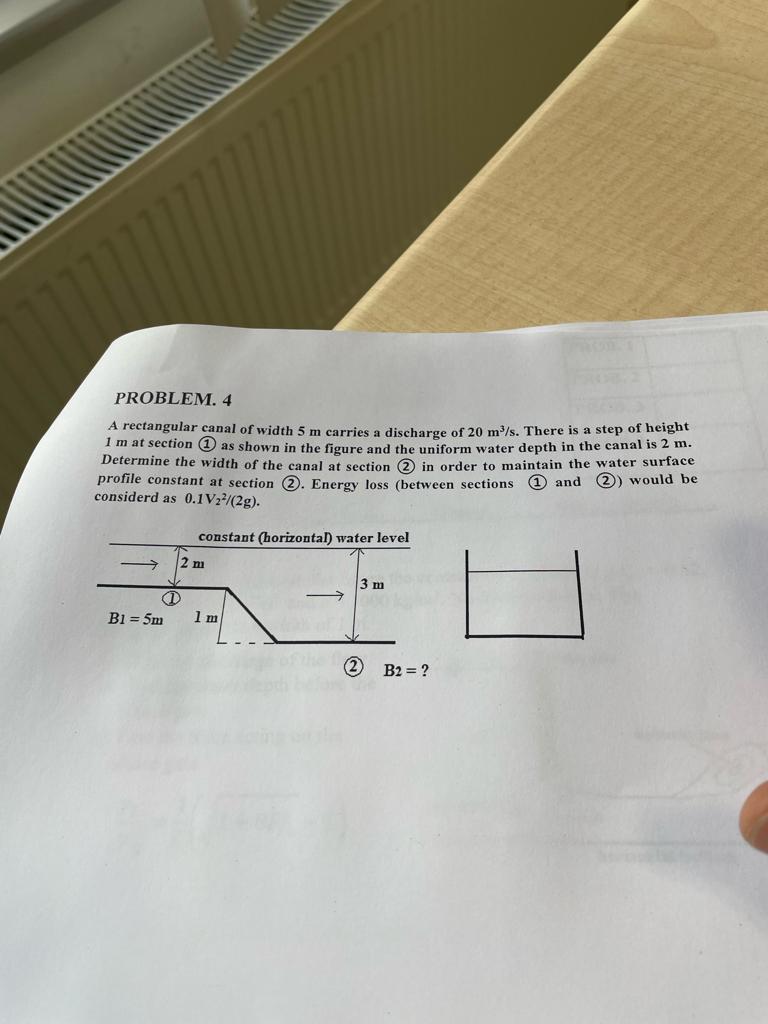 Solved PROBLEM. 4A rectangular canal of width 5m ﻿carries a | Chegg.com