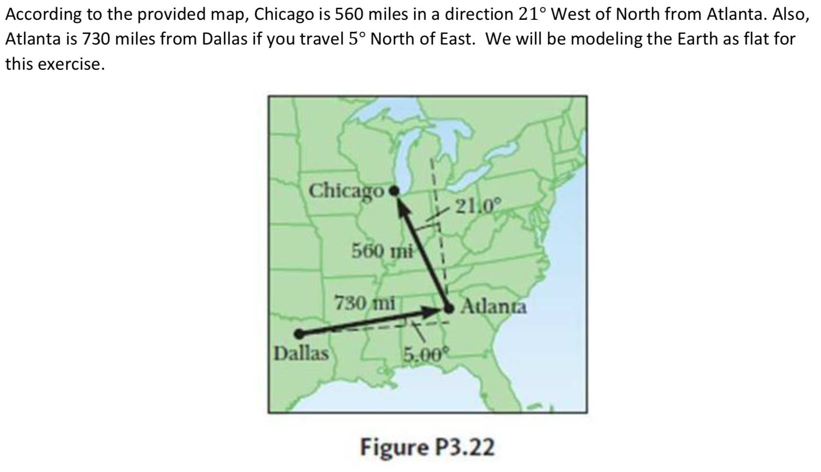 Solved There is a city halfway between ATL and CHI. If you | Chegg.com