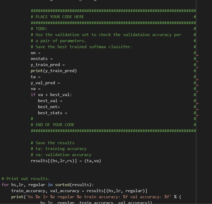 Solved Problem 2: Hyperparameter Tuning [20pts] You will | Chegg.com