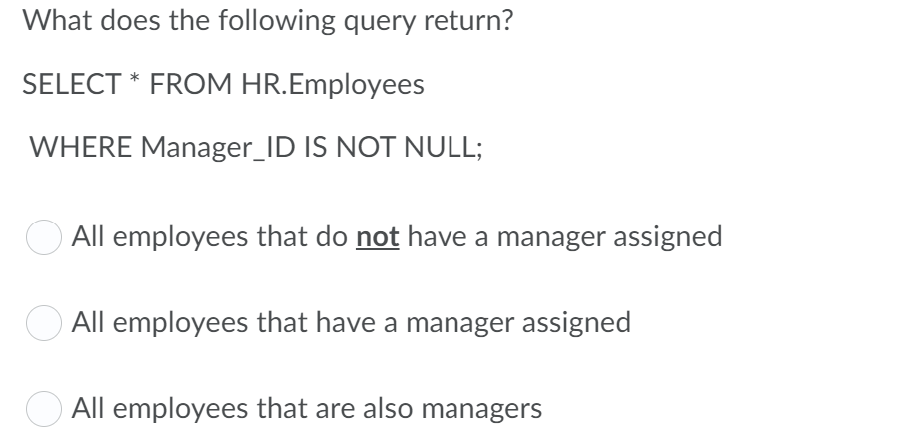 Solved SQL JOINs are a mechanism for combining data from | Chegg.com
