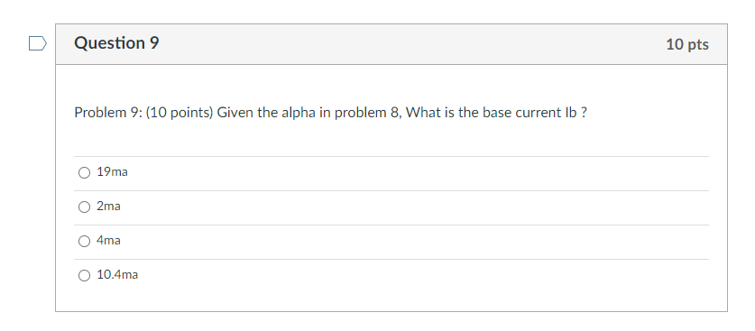 Solved Question 8 10 pts Problem 8: (10 Points) Given the | Chegg.com