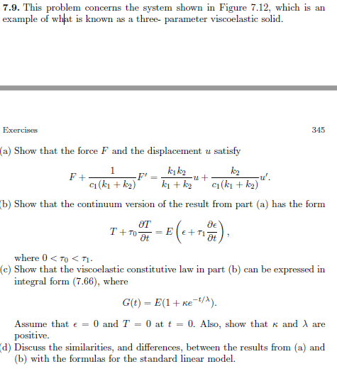 7.9. This problem concerns the system shown in Figure | Chegg.com