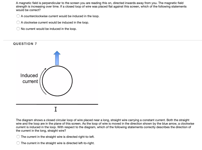 Solved 11 12 The diagram shows two single-turn circular | Chegg.com