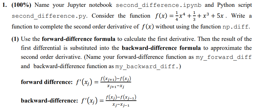 Solved 4 3 1. (100%) Name your Jupyter notebook | Chegg.com