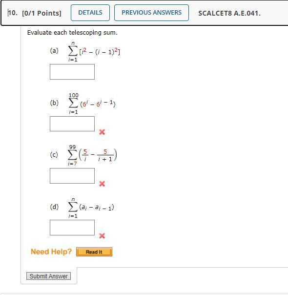 Solved 10. [0/1 Points] DETAILS PREVIOUS ANSWERS SCALCET8 | Chegg.com
