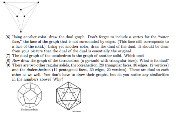 Solved Here is a picture of an octahedron, which is a | Chegg.com