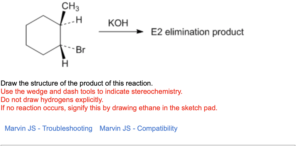 Solved CH3 LH KOH E2 elimination product - Br I Draw the | Chegg.com