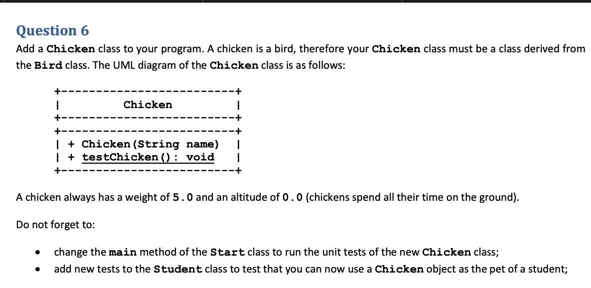 Solved Question 1 Create a class a class Cat with the | Chegg.com