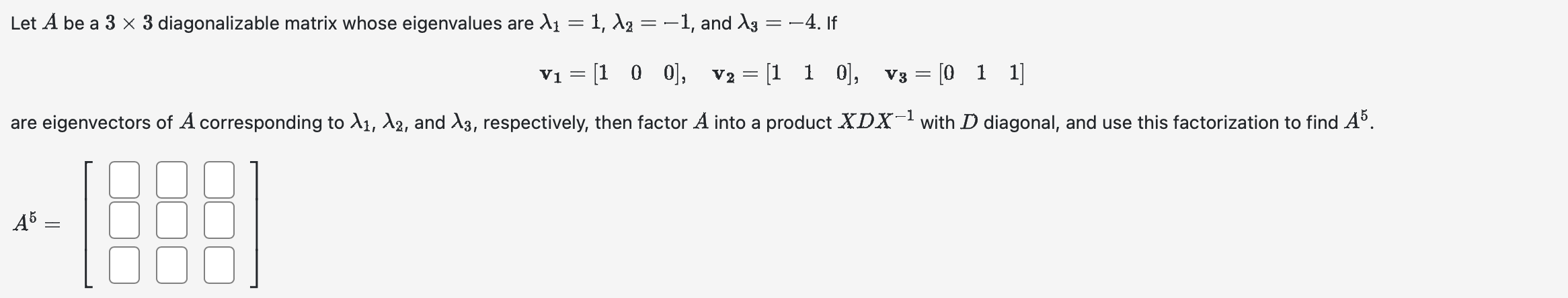 Solved Let A Be A 3×3 Diagonalizable Matrix Whose 