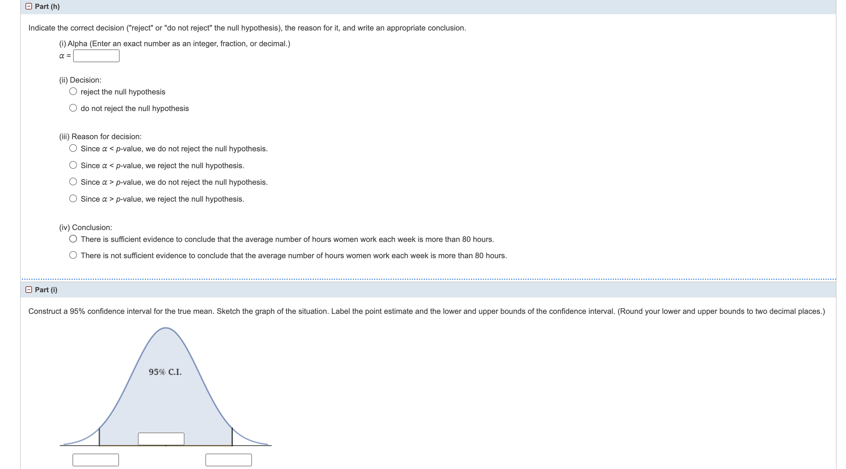 Solved Part (a) State the null hypothesis. | Chegg.com