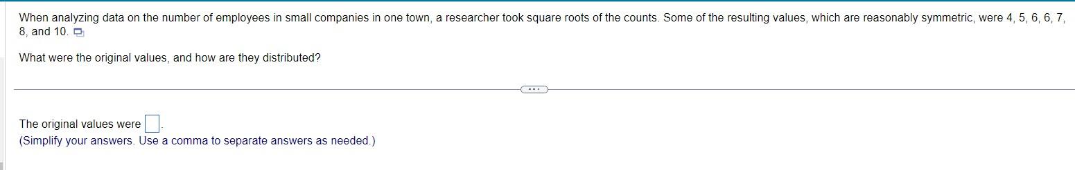 Solved What were the original values, and how are they | Chegg.com