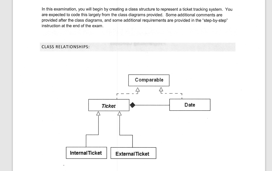 Solved In this examination, you will begin by creating a | Chegg.com