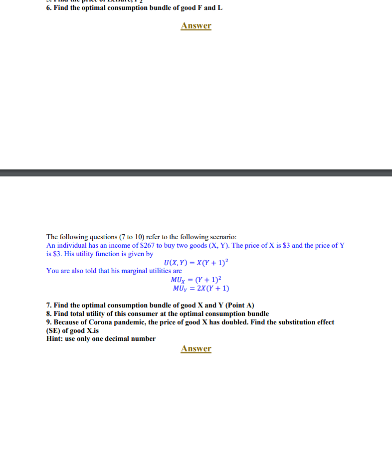 Solved The following questions (4 to 6) refer to the | Chegg.com