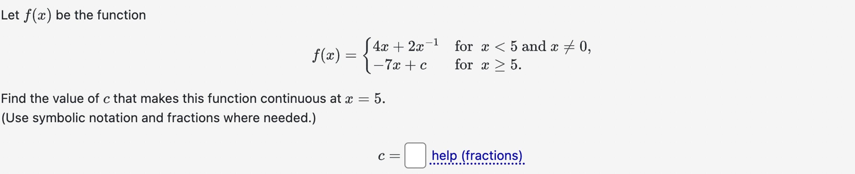 Solved Let f(x) ﻿be the | Chegg.com