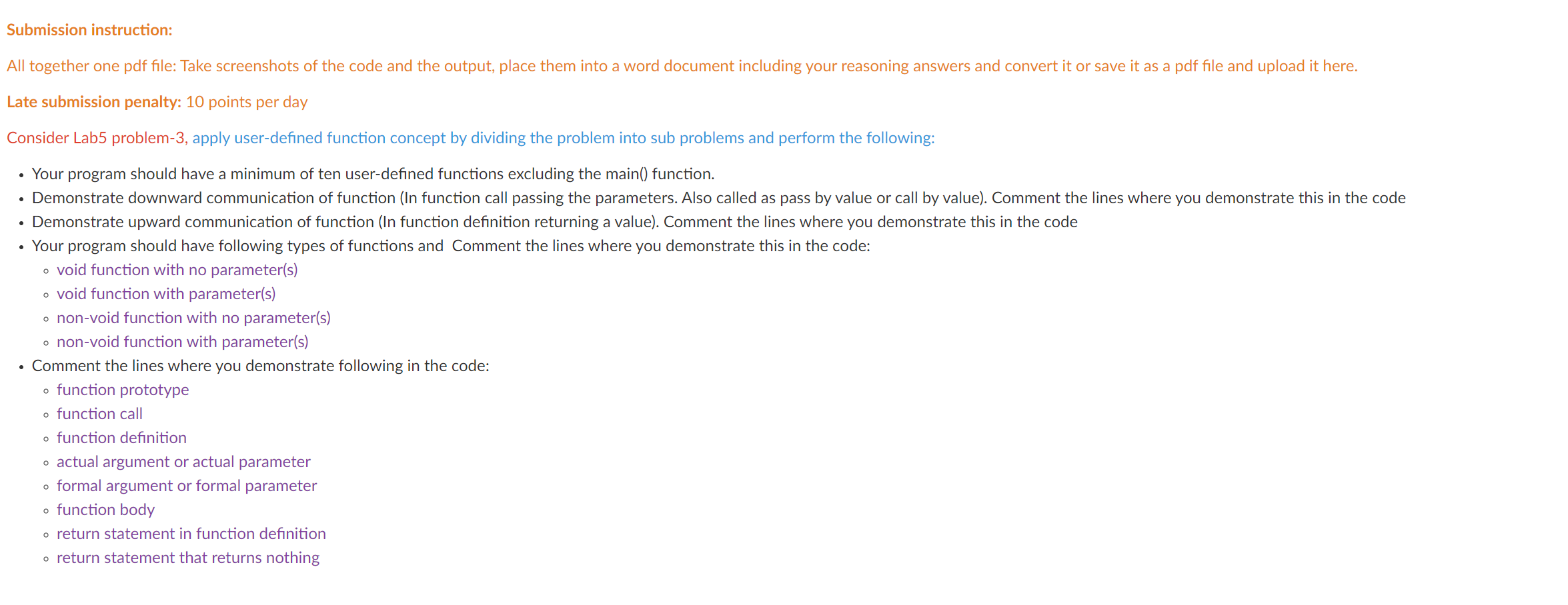 Solved Submission instruction: All together one pdf file: | Chegg.com
