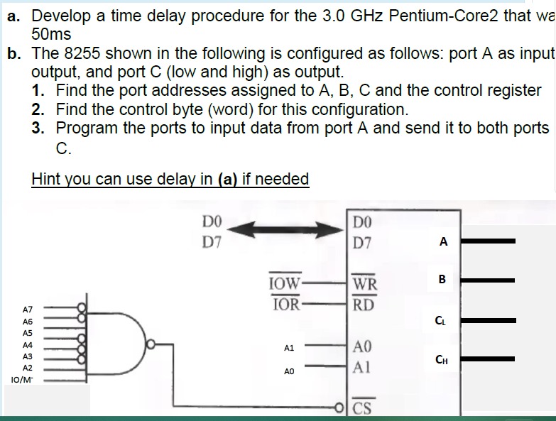 Solved a. ﻿Develop a time delay procedure for the 3.0GHz | Chegg.com