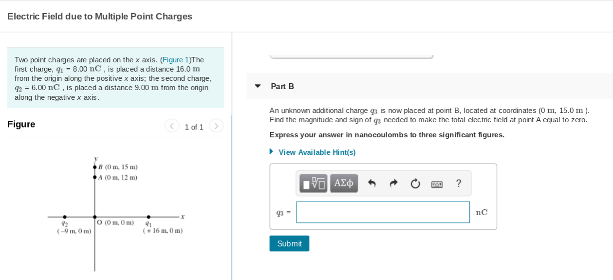 Solved Electric Field due to Multiple Point Charges Two | Chegg.com