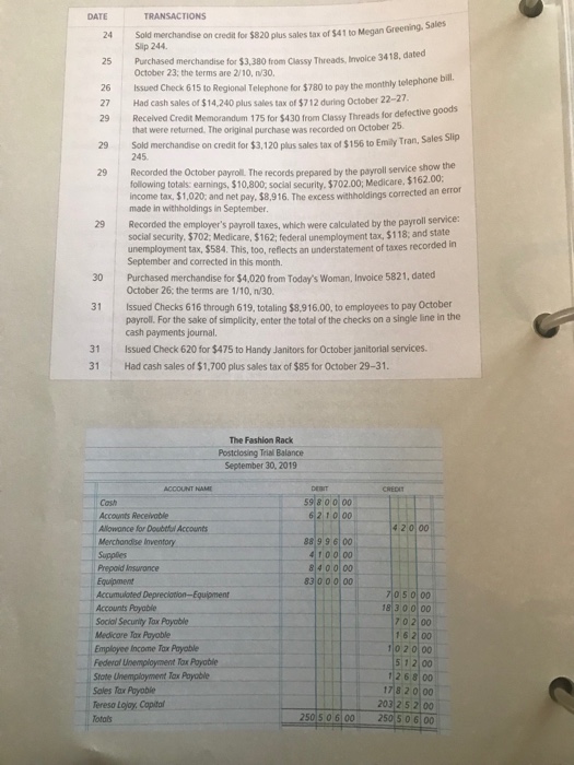Financial Statements and Closing Procedures CHAPTER | Chegg.com