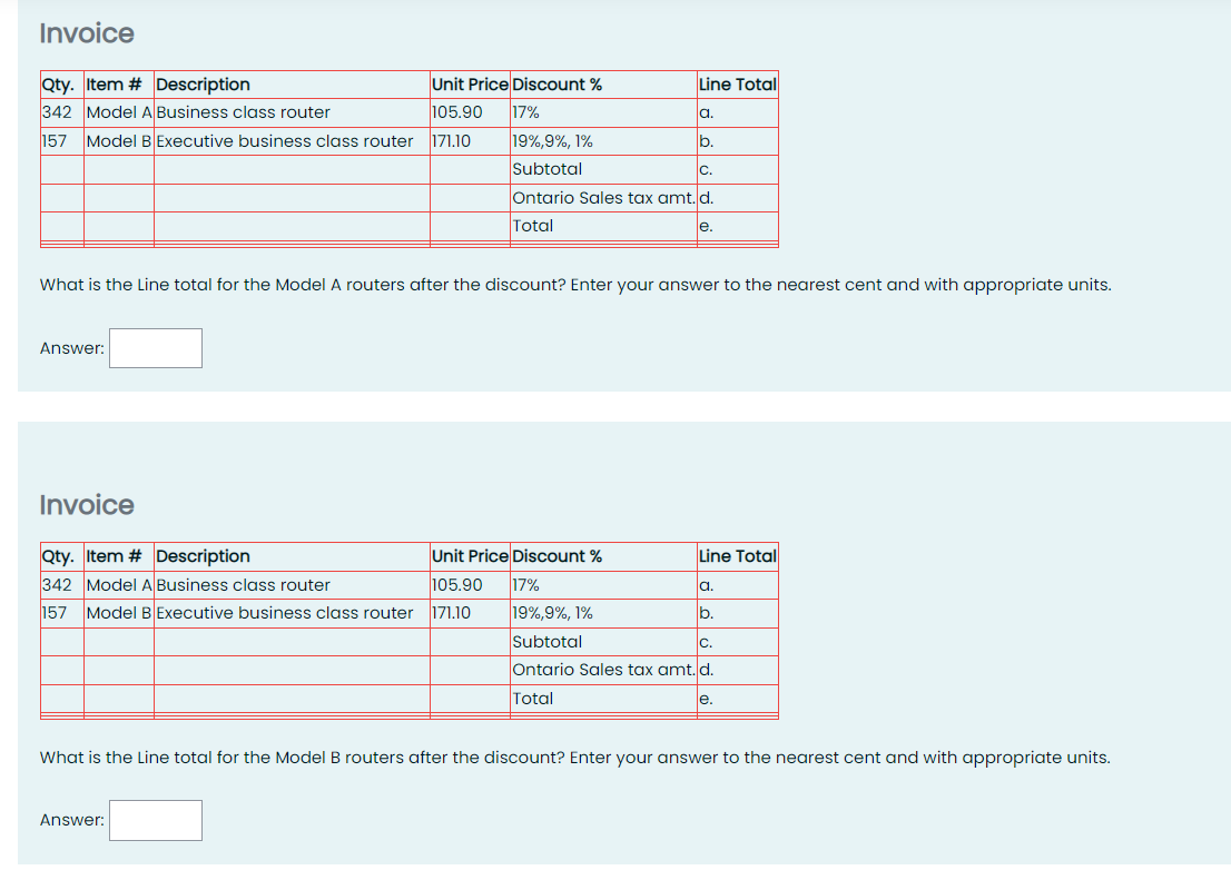 Solved Invoice What is the final total amount? Enter your | Chegg.com