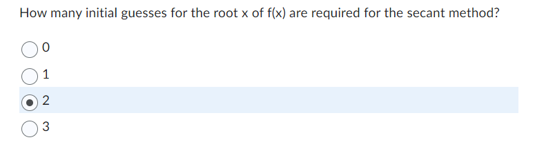 Solved How many initial guesses for the root x ﻿of f(x) ﻿are | Chegg.com