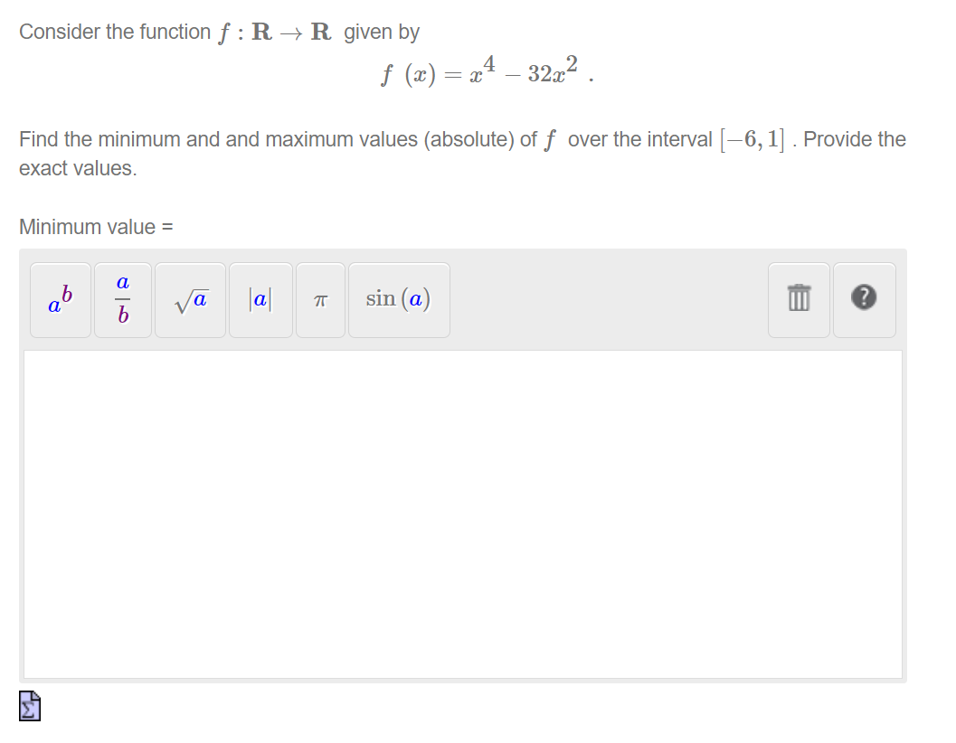 Solved Consider the function f:R→R given by f(x)=x4−32x2. | Chegg.com