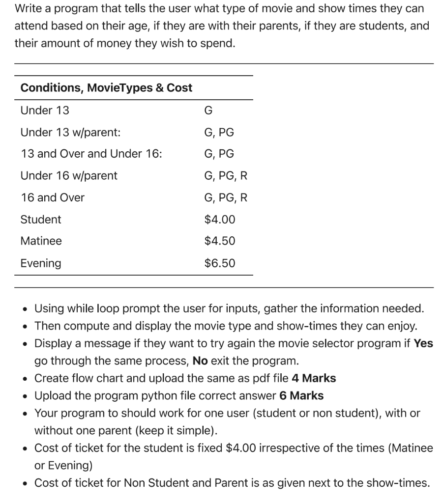 Solved Write a program that tells the user what type of | Chegg.com