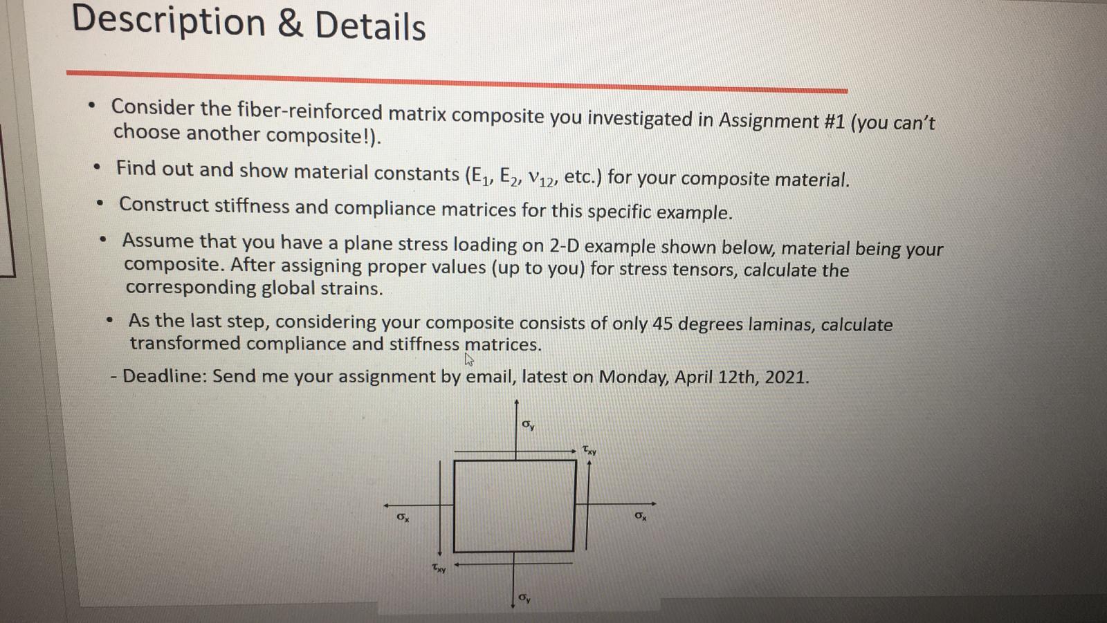 Description & Details . Consider the fiber-reinforced | Chegg.com