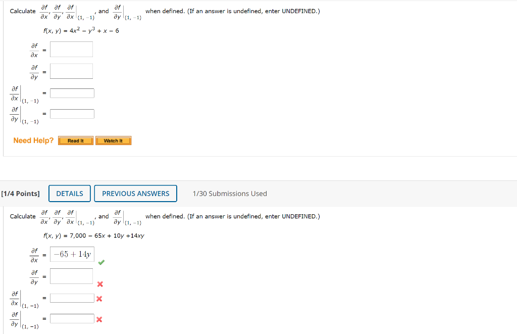 Solved Calculate af af af and ax' ay ox (1,1) ar ay (1,1) | Chegg.com