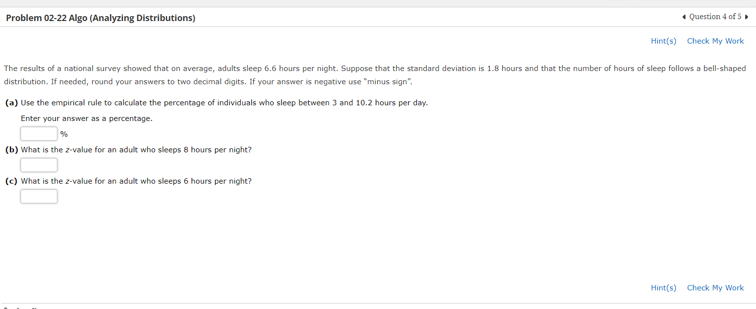 Solved distribution. If needed, round your answers to two | Chegg.com