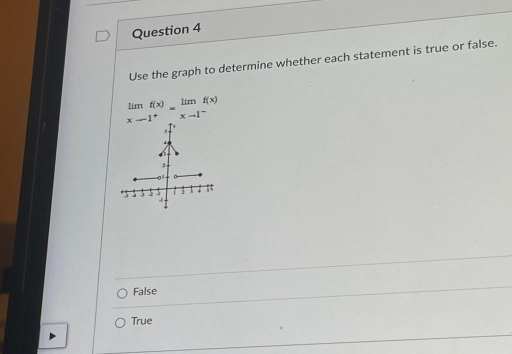 Solved Use the graph to determine whether each statement is | Chegg.com