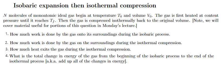 Solved Isobaric expansion then isothermal compression N | Chegg.com