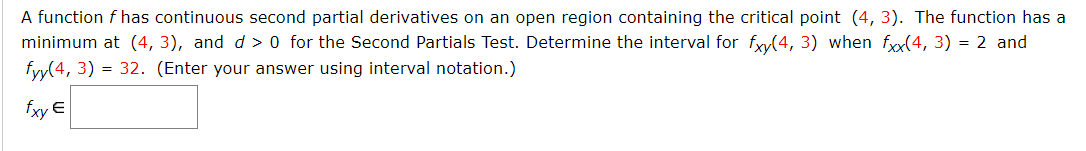 Solved A function f has continuous second partial | Chegg.com
