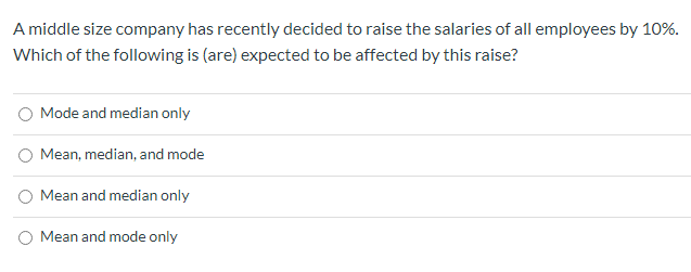 Solved Is it possible for a data set to have no mode? Yes, | Chegg.com