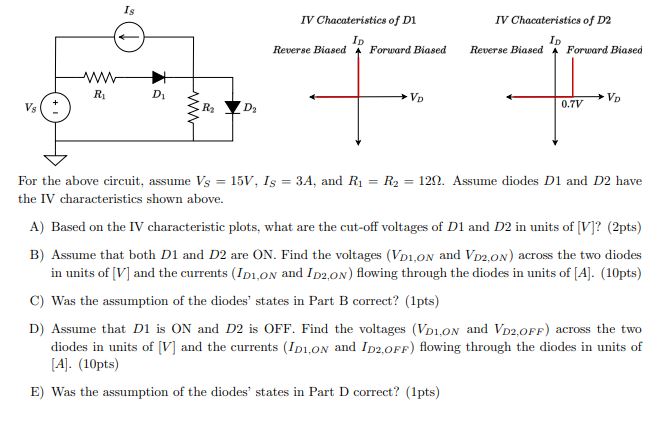 Solved For the above circuit, assume VS=15V,IS=3A, ﻿and | Chegg.com