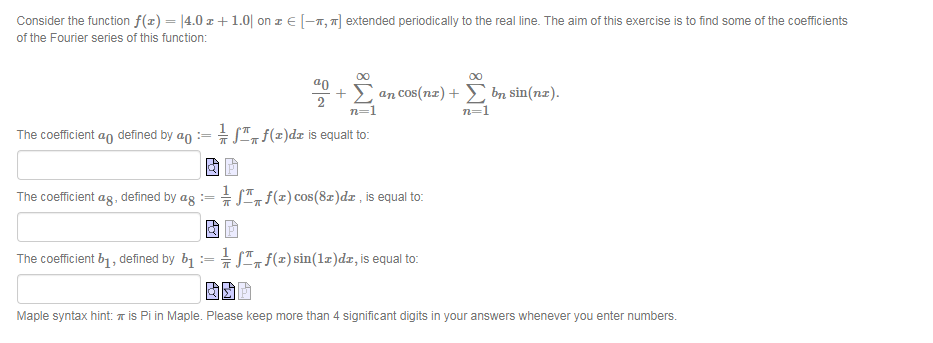 Solved Consider the function f(1) = 4.00 +1.0 on 1 € (-1, 1] | Chegg.com