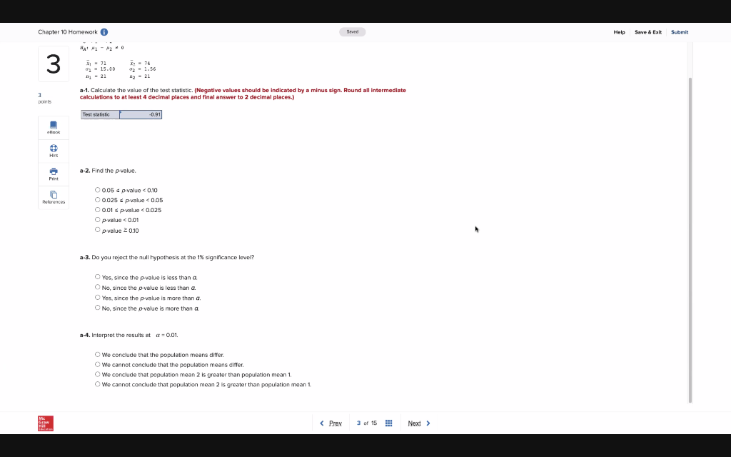 Solved Chapter 10 Homework 0 Sued Help Save & Exit Submit 3 | Chegg.com