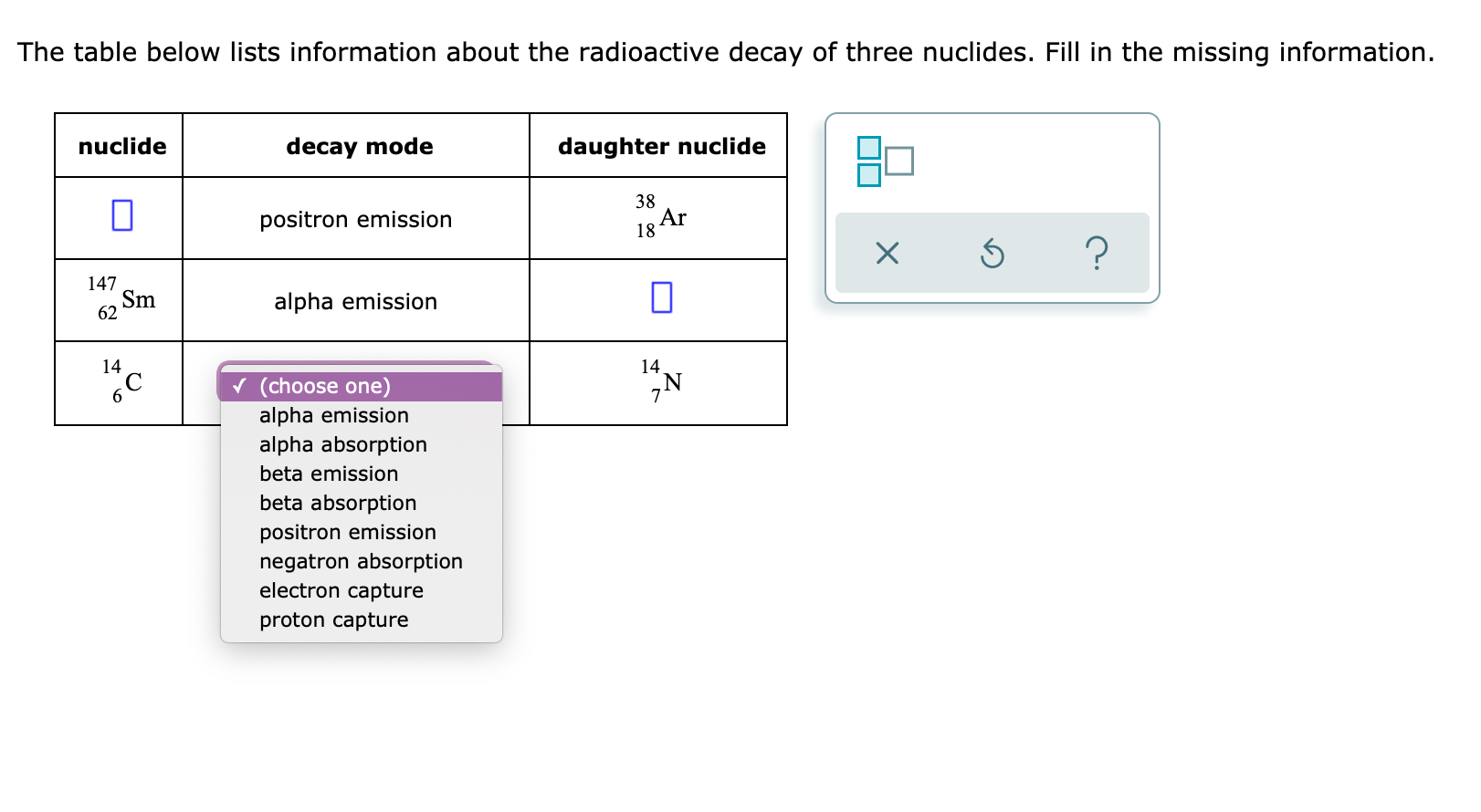Solved The table below lists information about the | Chegg.com